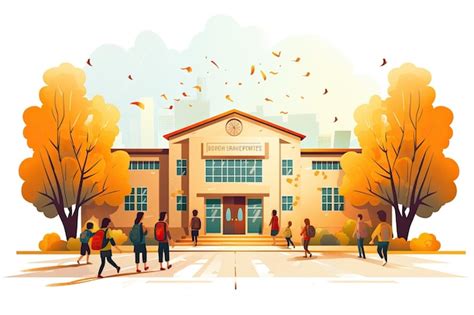 Premium Ai Image Illustration Of Back To School Journey