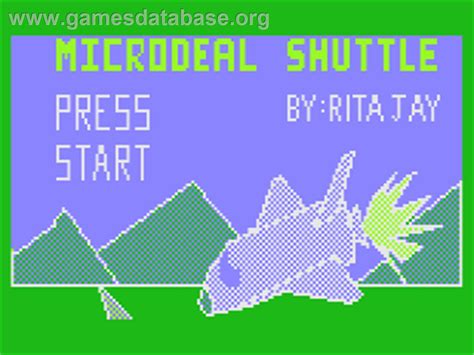 Space Shuttle A Journey Into Space Atari 8 Bit Artwork Title Screen