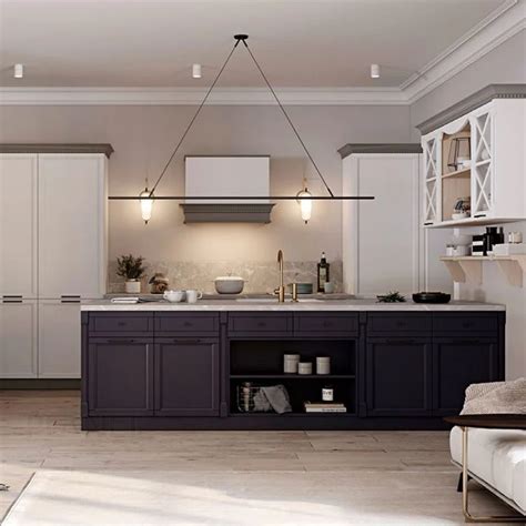 commercial use california solid wood modern white shaker style kitchen