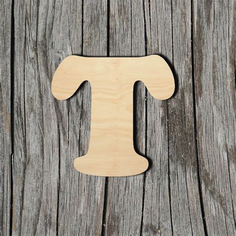 Wooden Letter T Etsy