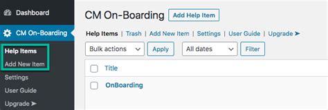 Wordpress Onboarding Plugin Cmob Free Version Tutorial Creativeminds Products Documentation