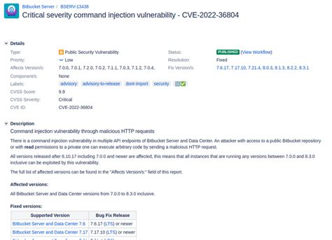 Phân Tích Lỗ Hổng Cve 2022 36804 Trong Bitbucket