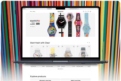 swatch website concept ux ui on behance