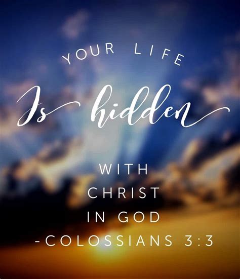 The Living — Colossians 33 Nkjv For You Died And Your