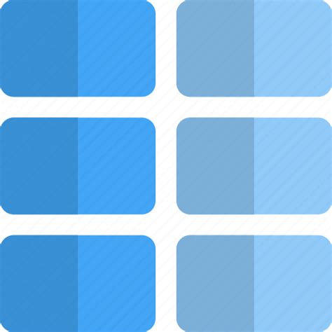 three column horizontal grid icon download on iconfinder