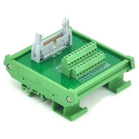ELECTRONICS SALON IDC DIN Rail Mounted Interface Module Breakout Board Terminal Block