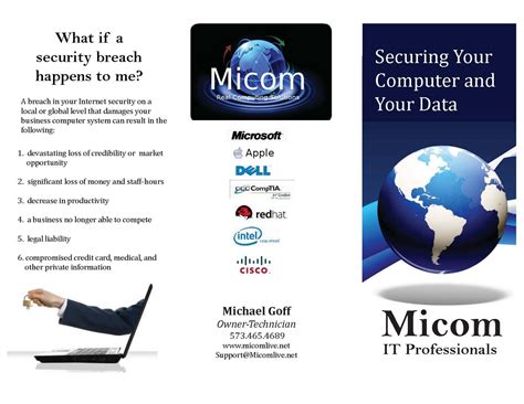 Digital Portfolio Security Brochure