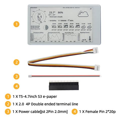 T5 E Paper Touch Non Soldered Female Pin Redeem Hardware Products Diy Electronics And Kits