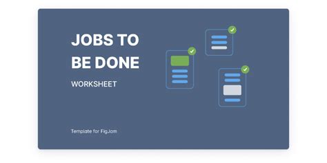 Jobs To Be Done Jtbd Worksheet Figma Community