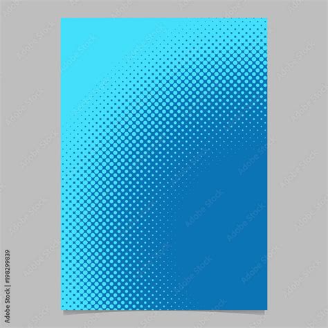 Halftone Dot Pattern Brochure Background Design Vector Design With Circles Stock Vector
