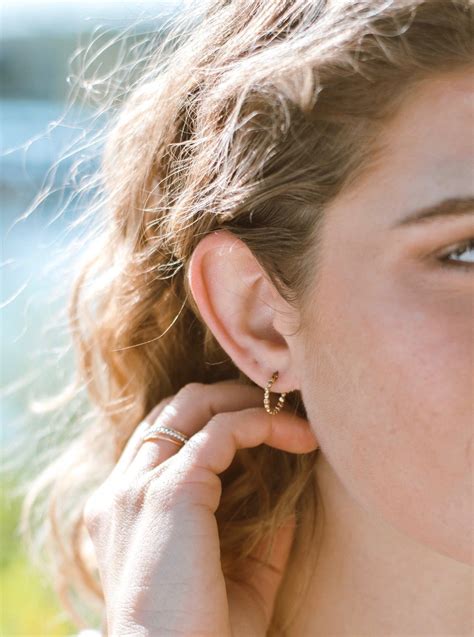 Tiny Dot Hoops Go Rings