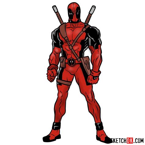 Deadpool Mask Drawing