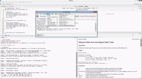 Tutorial R RCommander YouTube