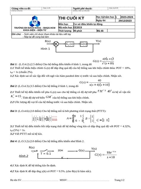 De Thi CSTD HK1 2324 Dapan | PDF