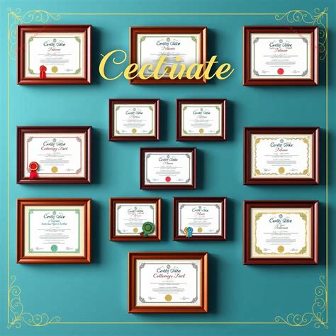 Showcase Your Achievements Aesthetic Certificate Poster
