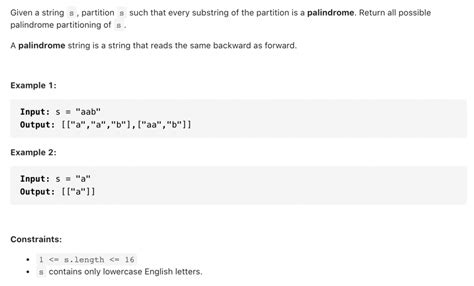 Palindrome Partitioning Kickstart Coding