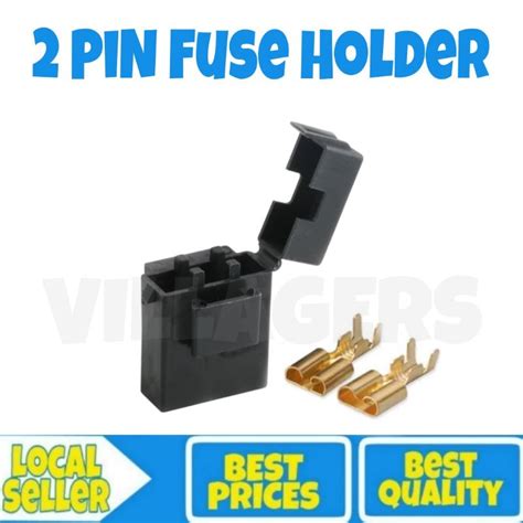 2 Pin Car Truck Standard Fuse Holder Fuse Socket Connector Black Fuse Box For Modified Shopee