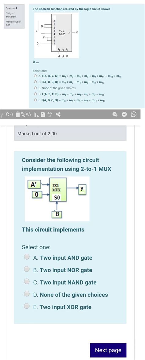 Solved The Boolean Function Realized By The Logic Circuit