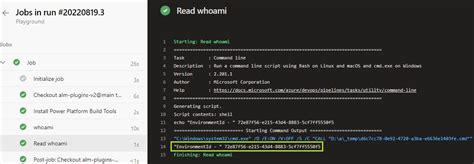 azure devops power platform build tools whoami capture