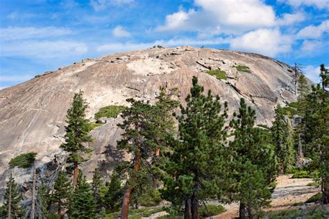 Sentinel Dome In Yosemite National Park I California Usa Stock Image