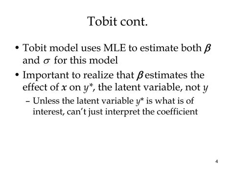 Ppt Limited Dependent Variables Tobit And Censored Models Powerpoint