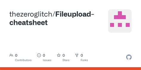 GitHub Thezeroglitch Fileupload Cheatsheet