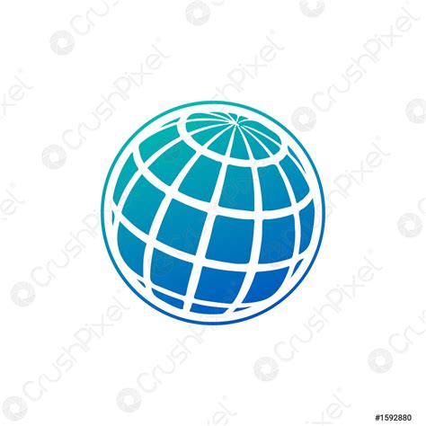Globe Icon World Globe Symbol For Your Web Site Design Stock Vector