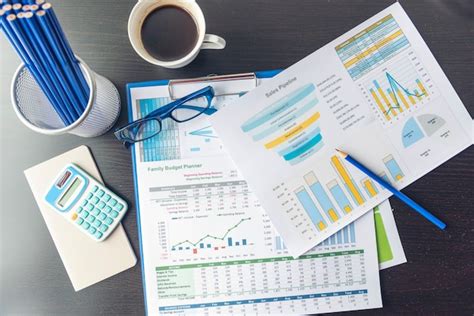 premium photo excel stat spreadsheet business analytics graph