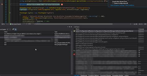 Nullreferenceexception On New Loggingconfiguration · Issue 4464 · Nlog