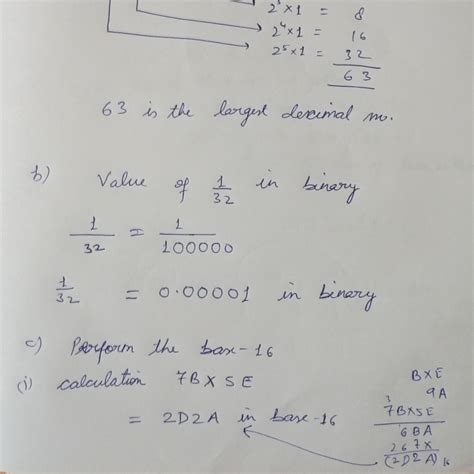 Solved Question 1 A Find The Largest Decimal Number That Can Be