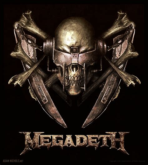 Megadeth Poster Art Skull And Swords Vic Rattlehead