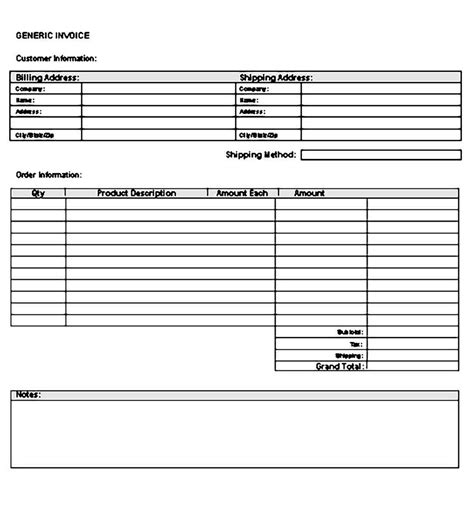Generic Invoice Printable Harian Nusantara