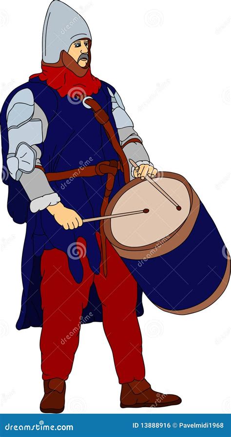 Drumer Stock Vector Illustration Of Isolated Music 13888916