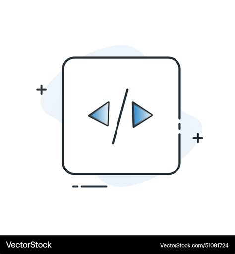 Automated Code Creation Icon Design Royalty Free Vector