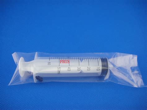 팁 캡 분배 주사기 50cc의 50ml 플라스틱 10 Pcs