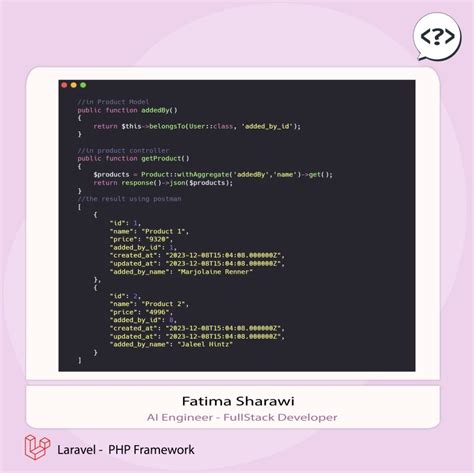 fatima sharawi on linkedin tip14 laravel laraveltips