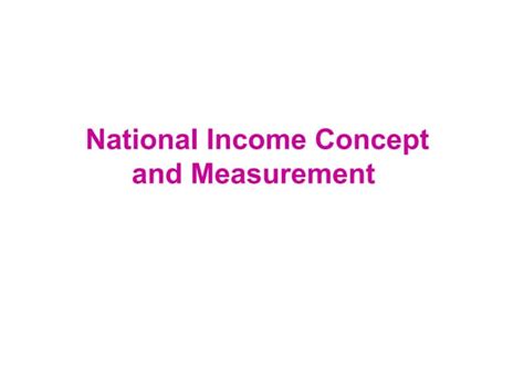 National Income Ppt Pptx