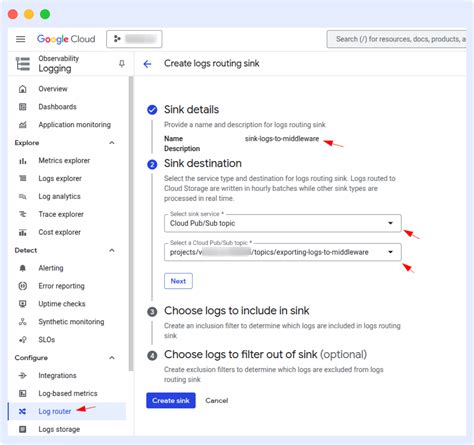 Configure Middleware Integration For Gcp