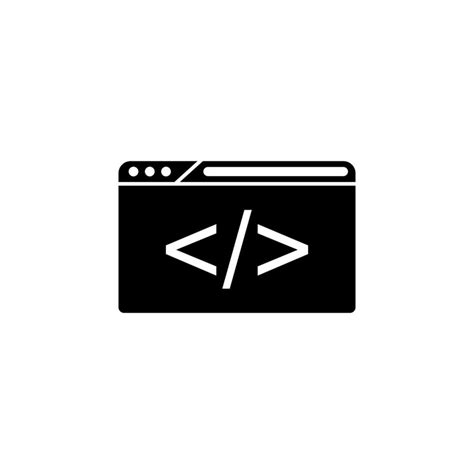 Browser Code Vector Icon Illustration 23277059 Vector Art At Vecteezy