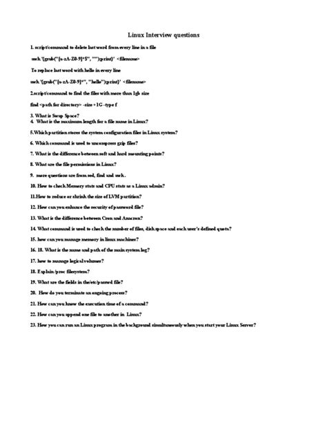 1 linux interview questions pdf