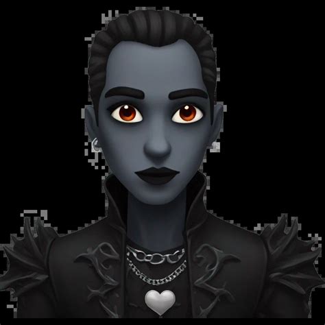 Goth In Love Emoji Ai Emoji Generator