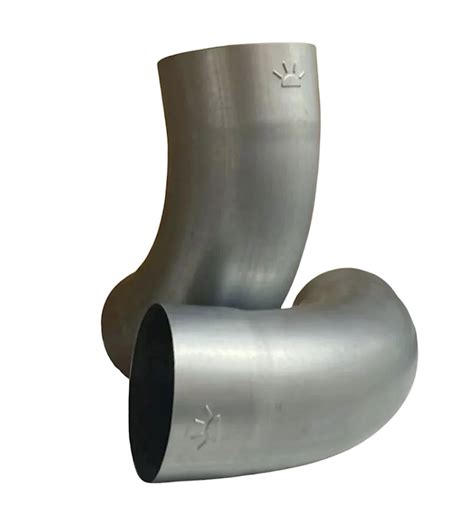 4 Galvanized Steel Elbow Sunrise Welded Seam 72° Plain Elbow