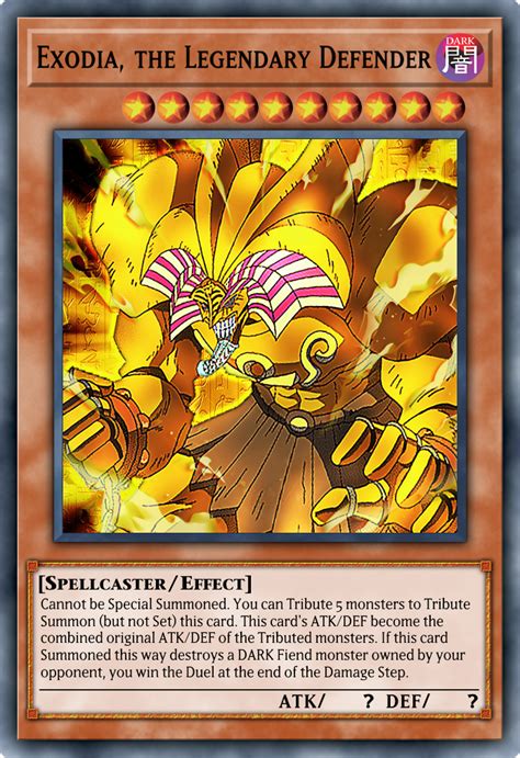 Yu Gi Oh Exodia The Legendary Defender Thẻ Bài Yugioh Chính Hãng