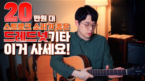 20만원 대 D바디 기타 이거사세요 탑솔리드 드레드넛 콜트 Earth100 어스100 Youtube