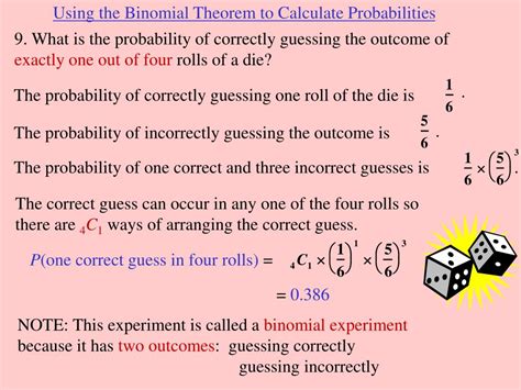 Ppt 126 Binomial Probability Theorem Powerpoint Presentation Free Download Id6717471