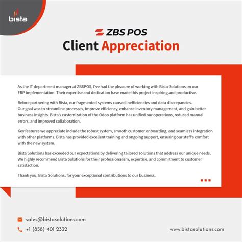 Bista Solutions Inc On Linkedin Odoo Erpimplementation Zbspos