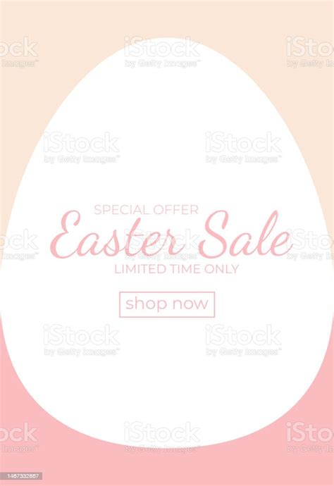 행복한 부활절 판매 배너 세트 인사말 카드 포스터 휴일 표지 타이포그래피 흰 계란이 있는 트렌디한 디자인 봄 부활절 배경 3차원 형태에 대한 스톡 벡터 아트 및 기타 이미지