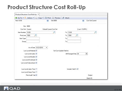 Set Up Cost Calculations