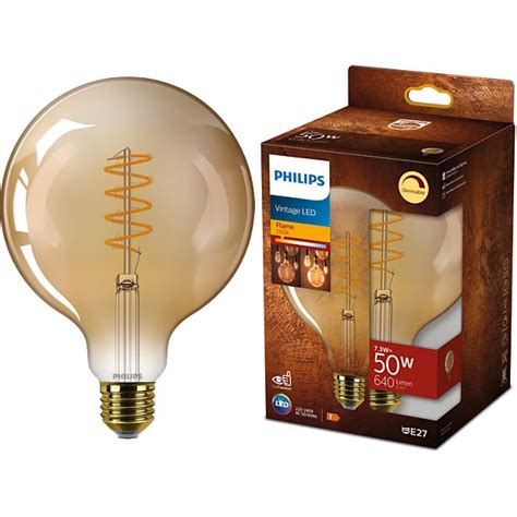 LED крушка vintage Philips G120, Регулируем интензитет на светлината ...