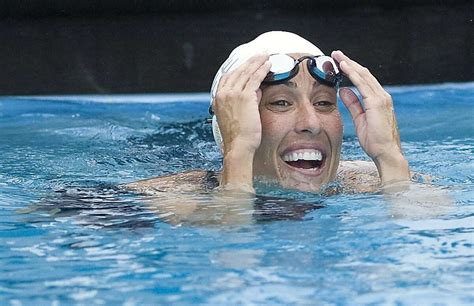 Janet Evans Sets 2 Masters Swimming Records